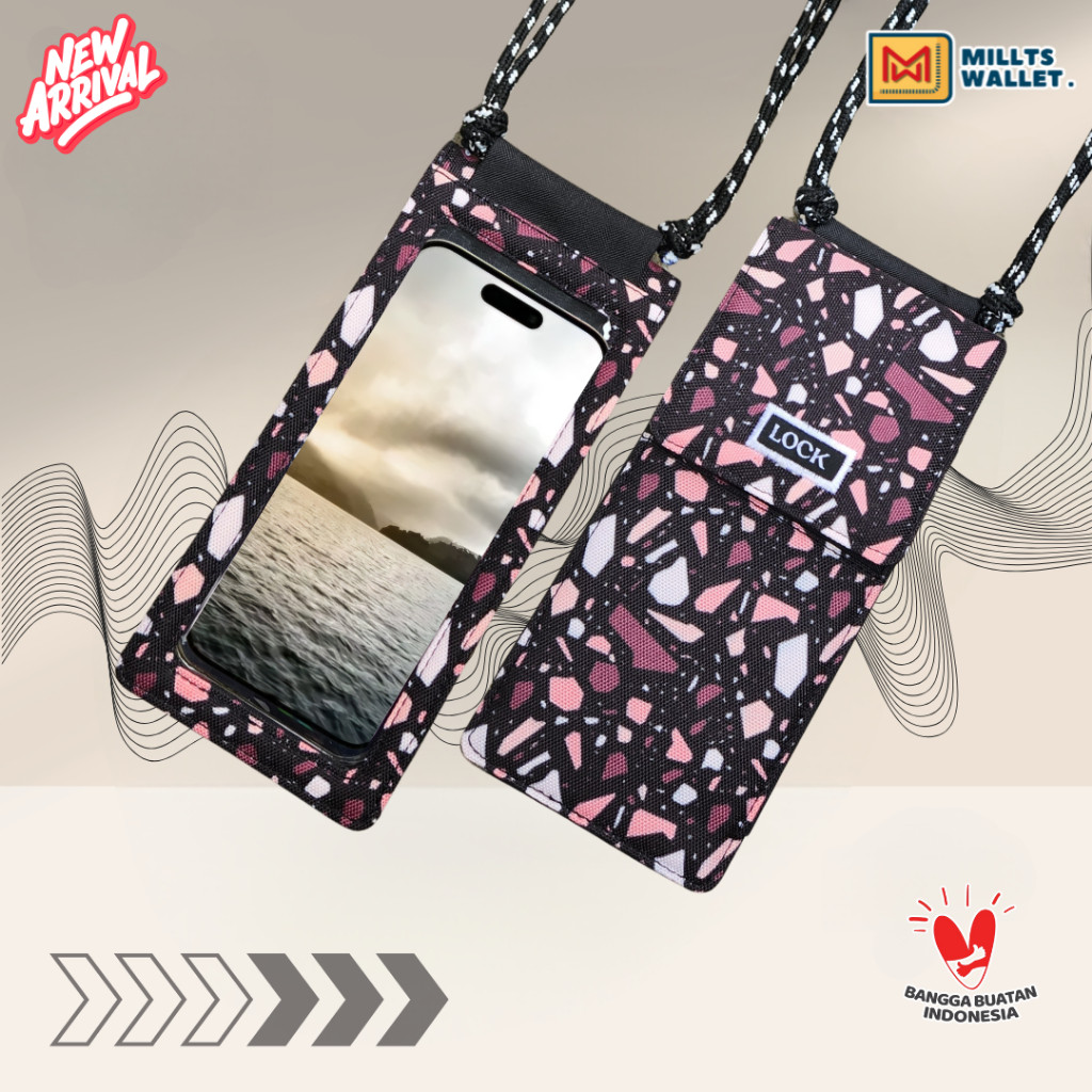 Jual Kalung Dompet Handphone Multifungsi dengan ID Card Holder dan ...