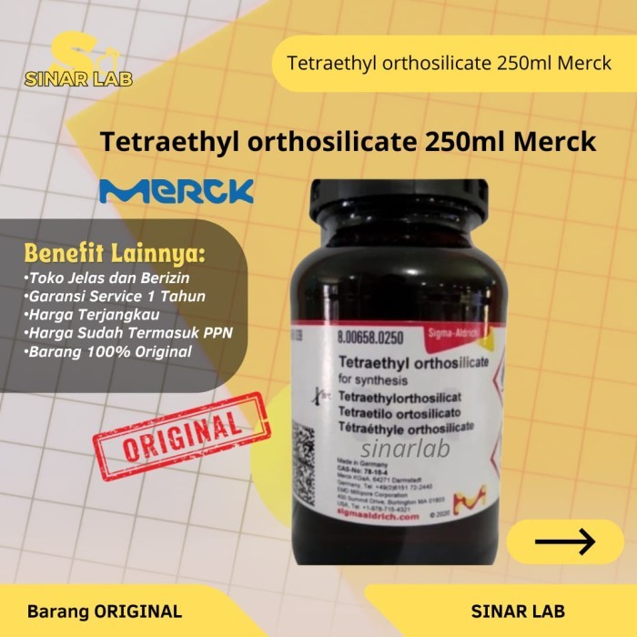 Jual Tetraethyl orthosilicate 250ml Merck | Shopee Indonesia