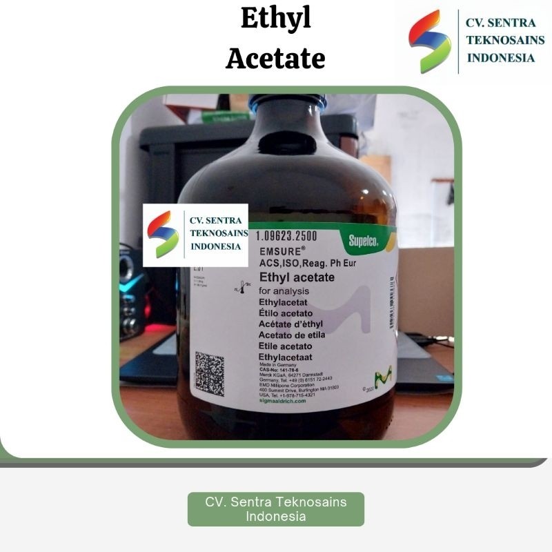 Jual Etil asetat / etyl acetate Pro Analisa (2,5L) | Shopee Indonesia