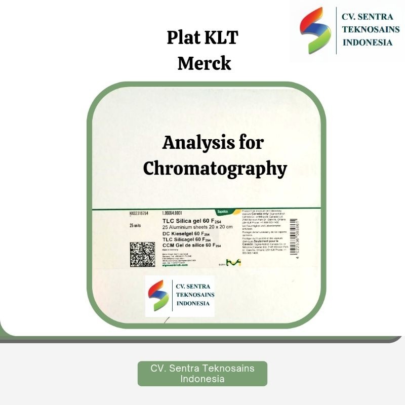 Jual Plat KLT Silica Gel F254 Merck/TLC/Lempeng KLT/Lempeng TLC ...
