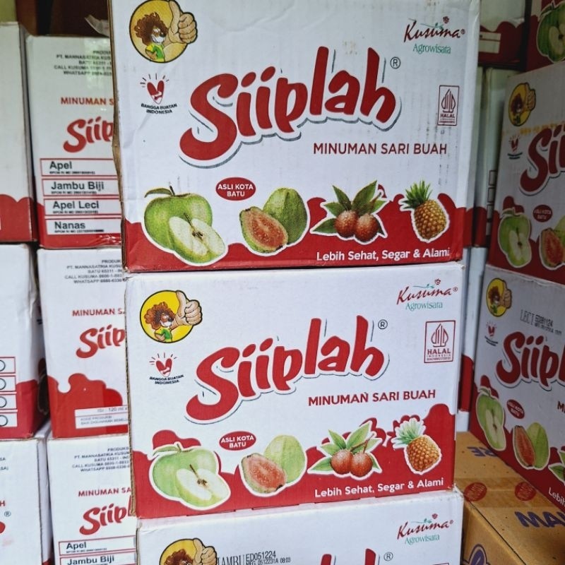Jual Siiplah Kusuma, Minuman Sari Buah 1 Karton isi 32 pcs | Shopee ...