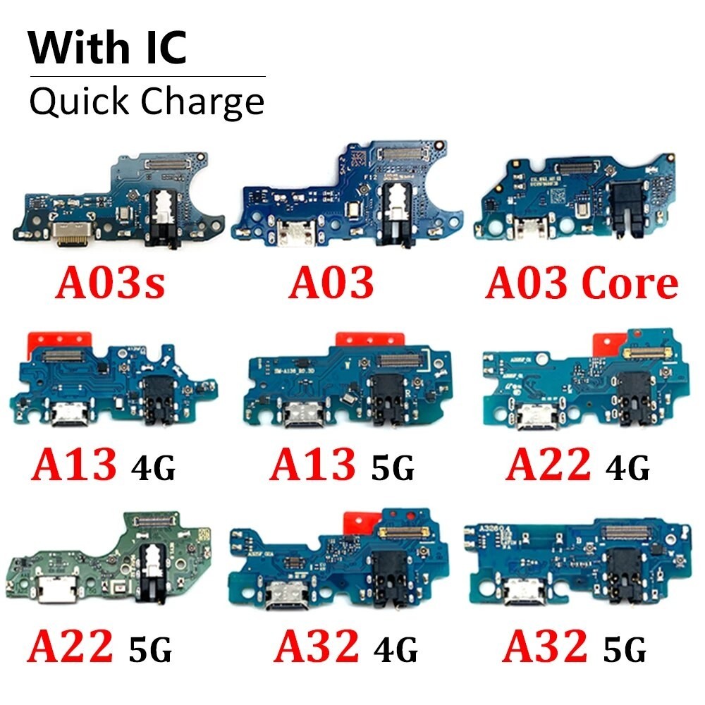 Jual Dock Connector USB Charger Charging Board Port Flex Cable For Samsung A02 A12 A02s A03s A03 ...