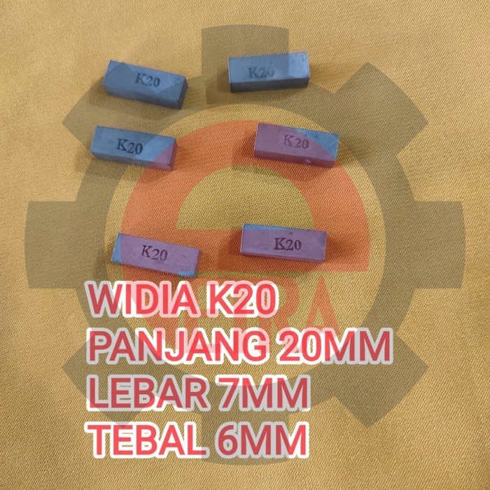 Jual Mata Widia 20X7X6 K20 Mata Bubut mata bor sumur Tricon - Ecer ...