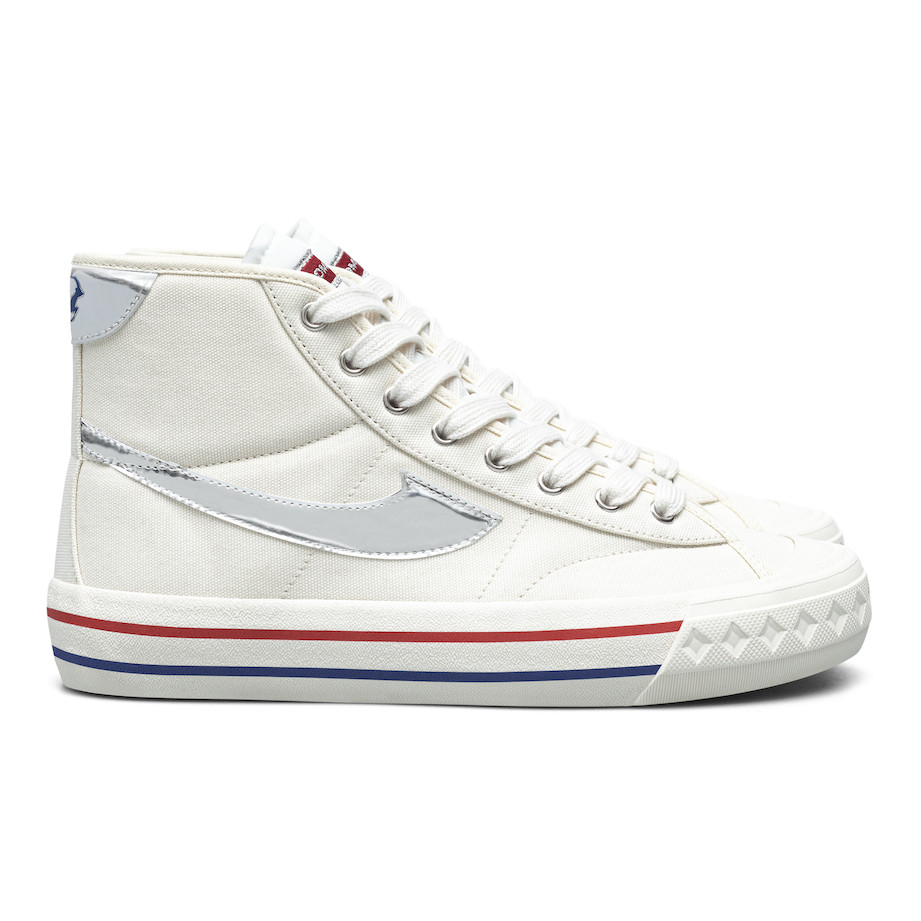 Jual Sepatu Compass Retrograde 25th Hi Decon Cream Silver | Shopee ...