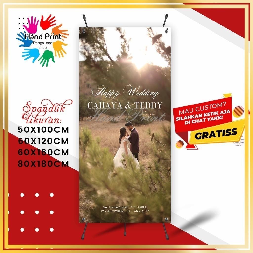 Jual SPANDUK BANNER Wedding Selamat Datang Di Pernikahan kami B MMT ...