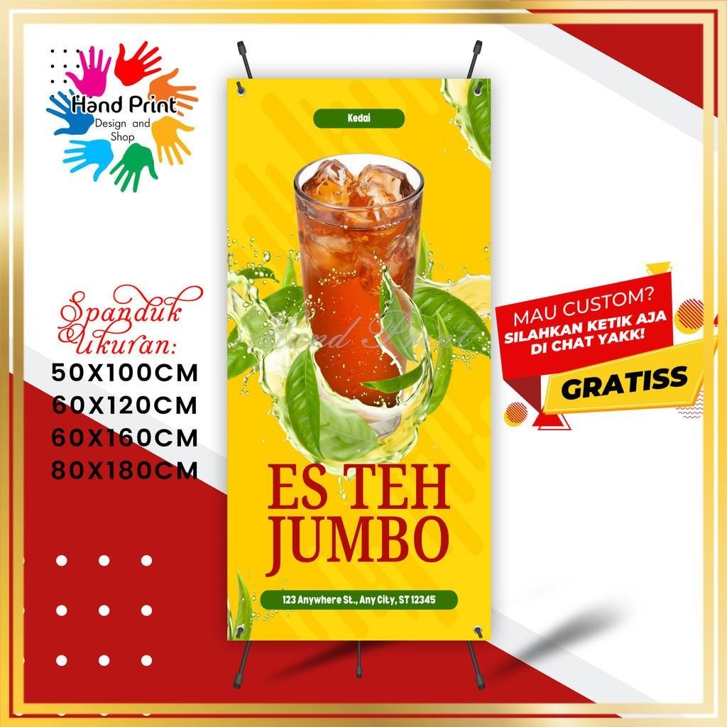 Jual SPANDUK BANNER Jualan Es Teh Manis Jumbo Teh Poci Teh Tji MMT ...