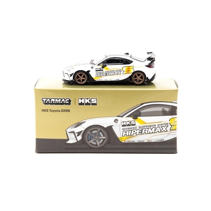 Jual Tarmac Works TOYOTA GR86 RHD WHITE "HKS HIPERMAX S" 1/64 DIECAST CH27 | Shopee Indonesia