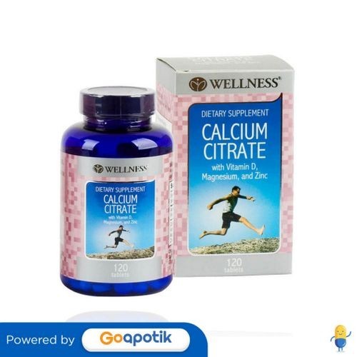 Jual Wellness Calcium Citrate Box 120 Tablet | Shopee Indonesia