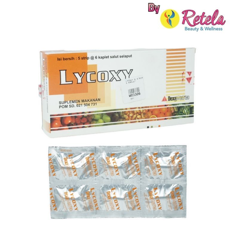 Jual LYCOXY 1 STRIP 6 CAPLET / suplemen makanan | Shopee Indonesia