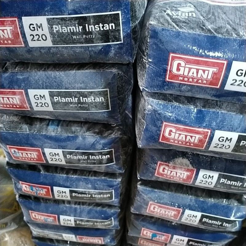 Jual Plamir tembok Giant 20 kg, Plamir giant 20kg, Plamir instan Giant ...