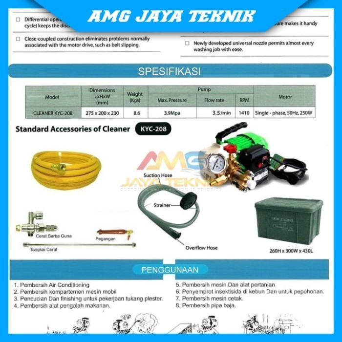 Jual Mesin Cuci AC Jet Cleaner Kyowa KYC 208 Original Made in Japan ...