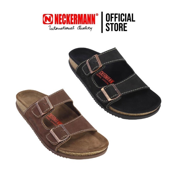 Jual Neckermann Sandal Pria Guinene Leather KN 1651 | Shopee Indonesia