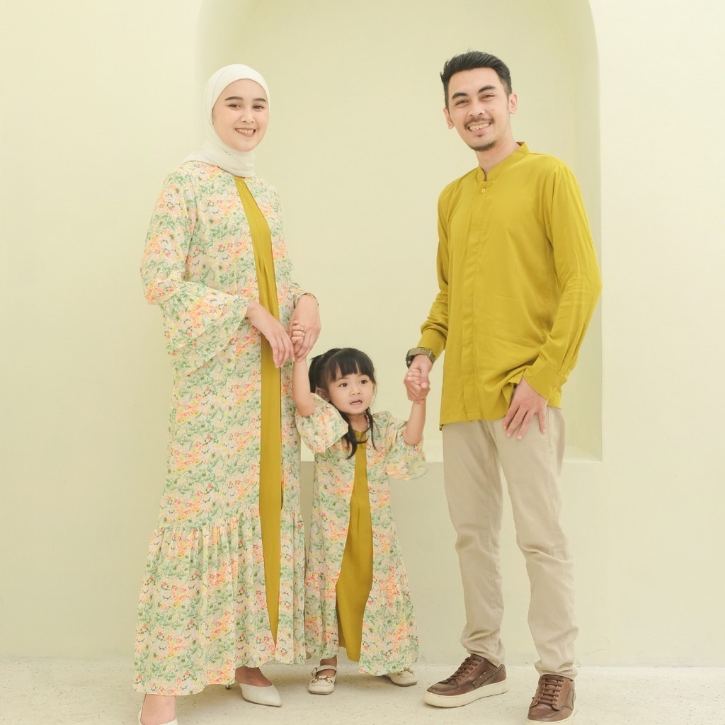 Jual GHAZU Kamila Family Set Baju Couple Keluarga Sarimbit Lebaran ...