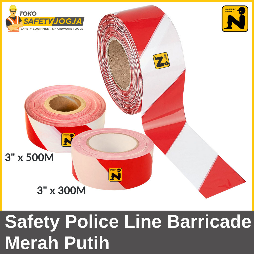 Jual Safety Line / Barricade Line / Police Line / Garis Polisi 3" x 300 ...