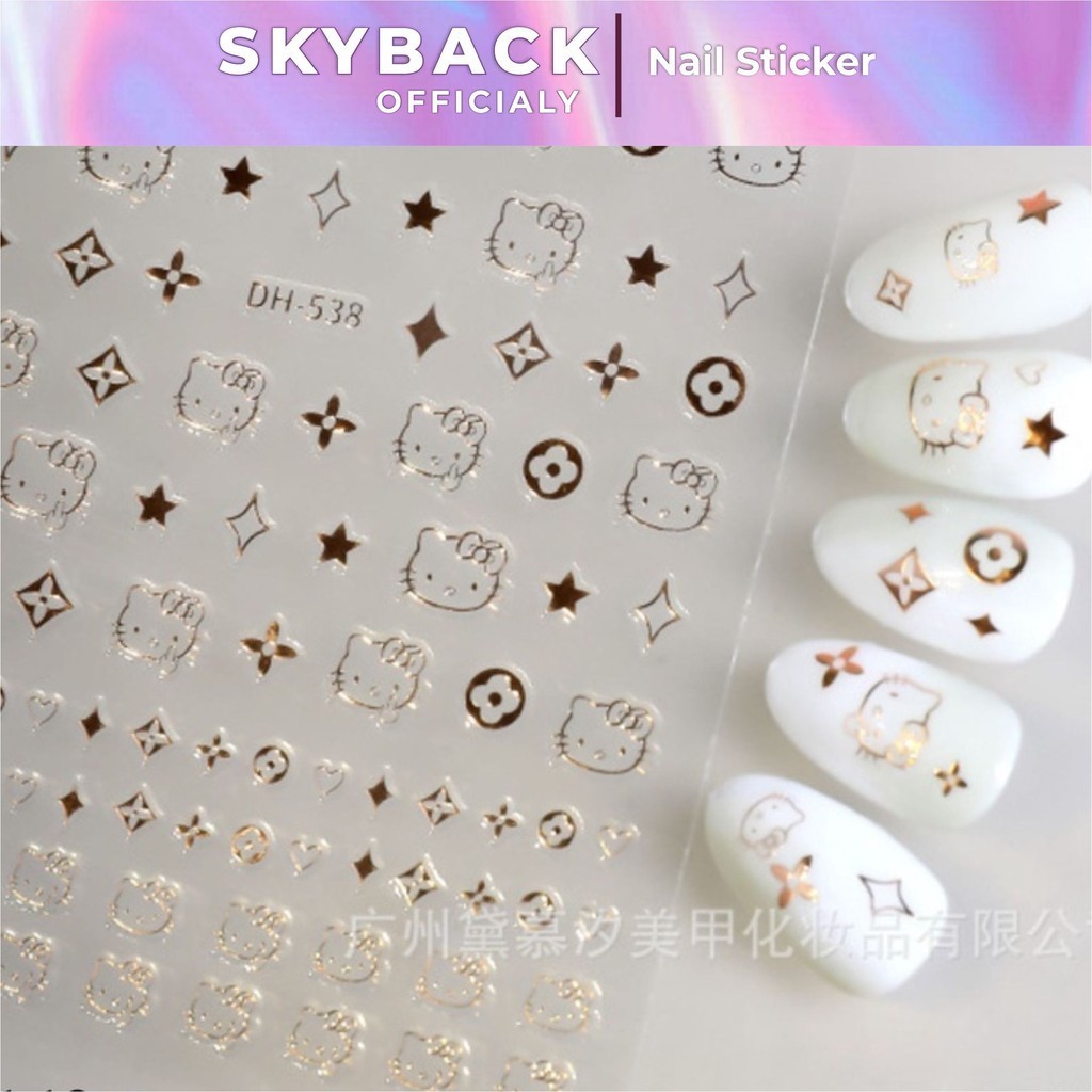 Jual Sticker Nail Art Hello Kitty | Stiker Kuku Lukis Hello Kitty ...
