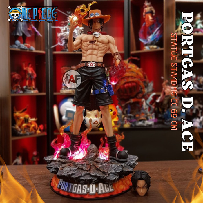 Jual Statue One Piece Portgas D Ace Standing LC Studio Design Recast ...