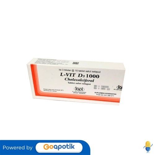 Jual L-Vit D3 1000 Box 30 Kaplet | Shopee Indonesia