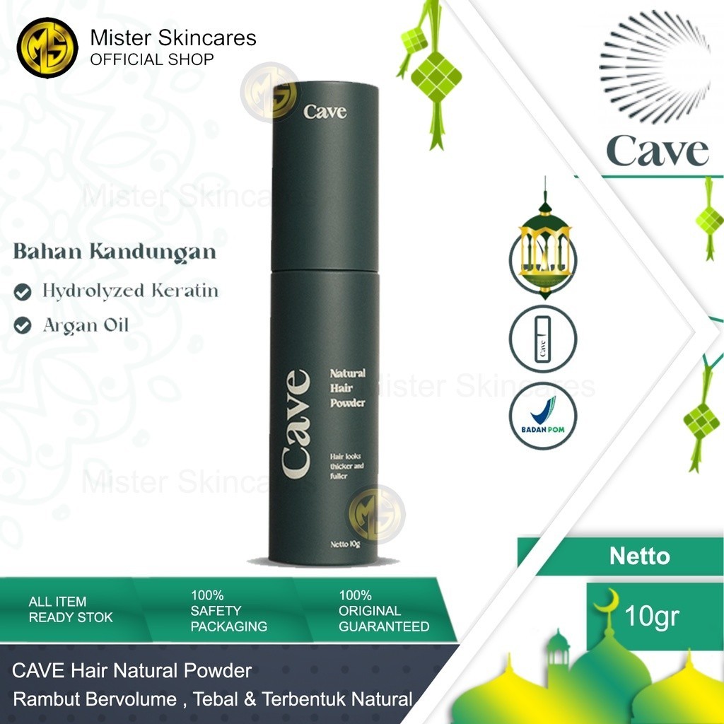 Jual Cave Natural Hair Powder 10 gr - Membuat Rambut Lebih Bervolume ...