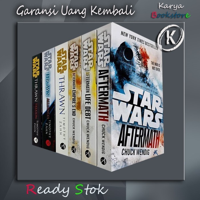 Jual Star Wars Thrawn Series & Aftermath Trilogy 6 Books Collection Set ...