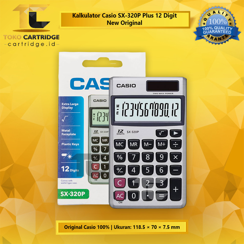 Jual Kalkulator Mini Casio SX-320P Portable Calculator SX-320P ...