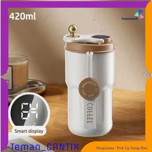 Jual TC - DPR YAMS Botol Minum Termos Tumbler Stainless Steel Smart Display 420ml - HC-451 ...