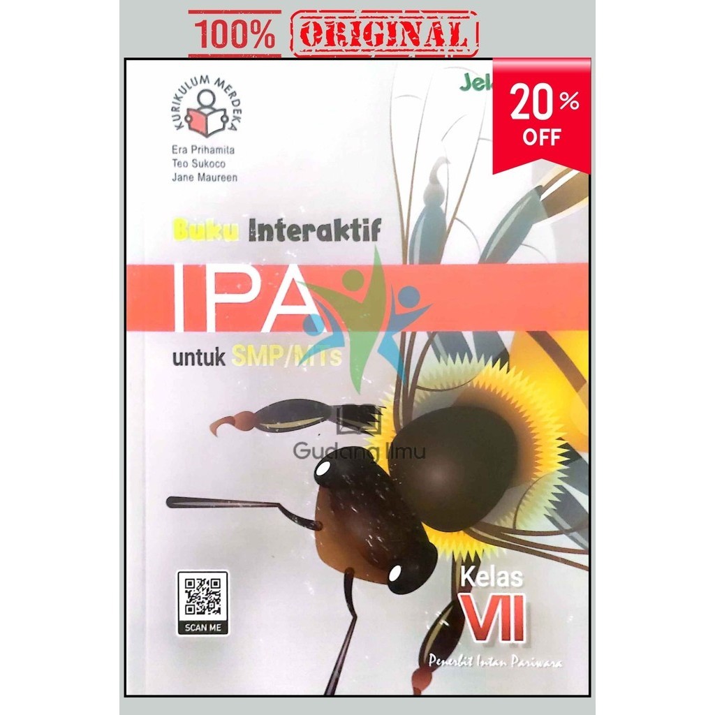 Jual Buku Interaktif IPA SMP/MTS Kelas 7/VII Semester 1&2 Kurikulum Merdeka Intan pariwara Tahun ...