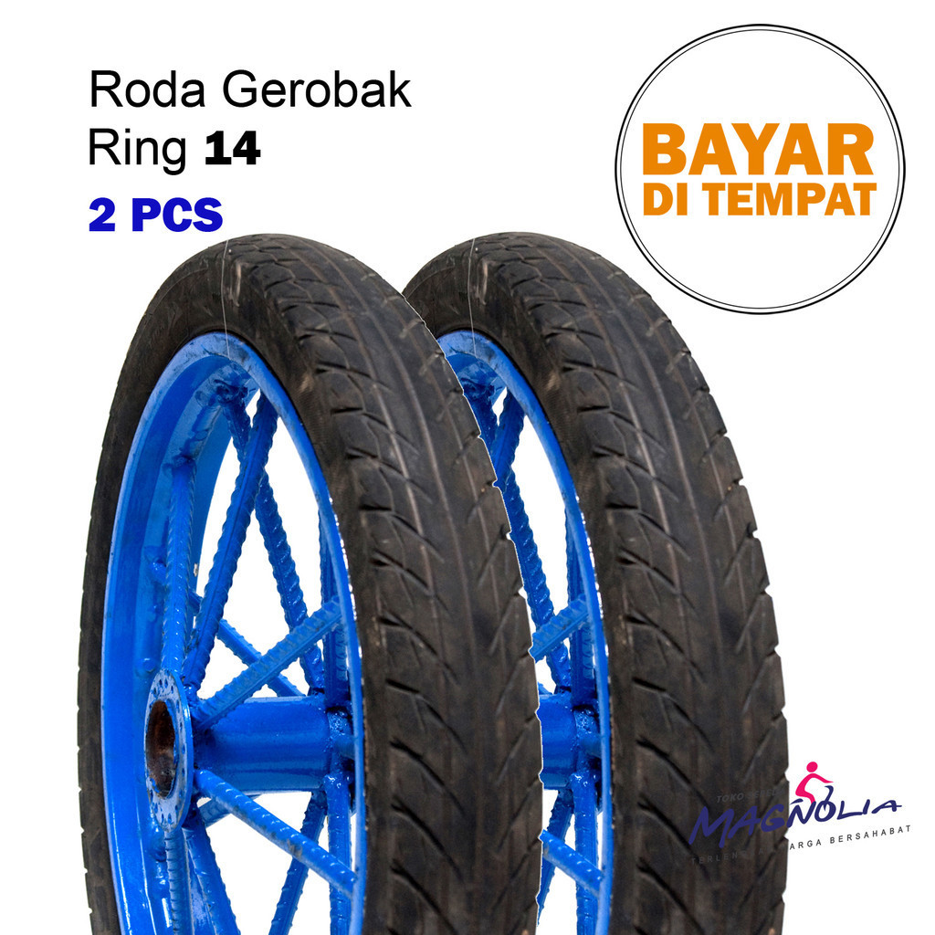 Jual Roda Gerobak Rombong Angkong Ring 14 -2 PCS | Shopee Indonesia