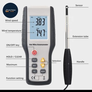 Jual High Sensitivity Portable Wind Speed Meter HT-9829 thermal ...