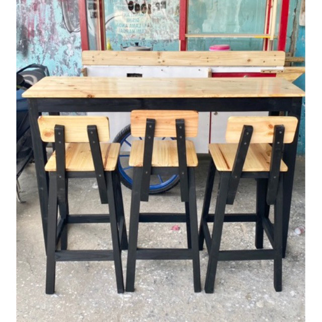 Jual JTR meja bar meja makan panjang130x40x90 | Shopee Indonesia