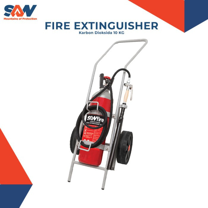 Jual APAB CO2 ALAT PEMADAM API BERODA KARBON DIOKSIDA WCO-10KG SANFire ...