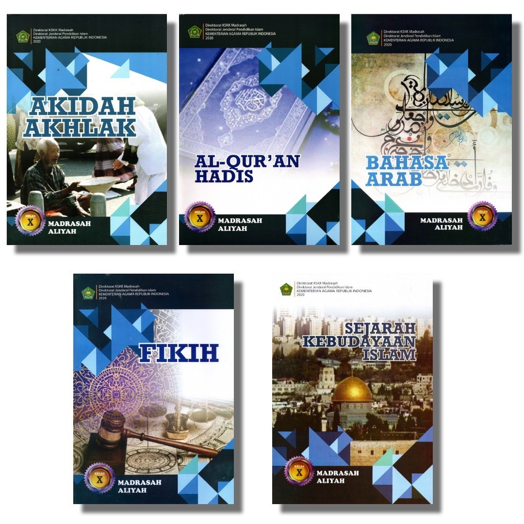 Jual BUKU MA KEMENAG KELAS 10 / X SMA AL QUR'AN HADIST,AQIDAH AKHLAK, BHS ARAB,FIQIH & SKI ...