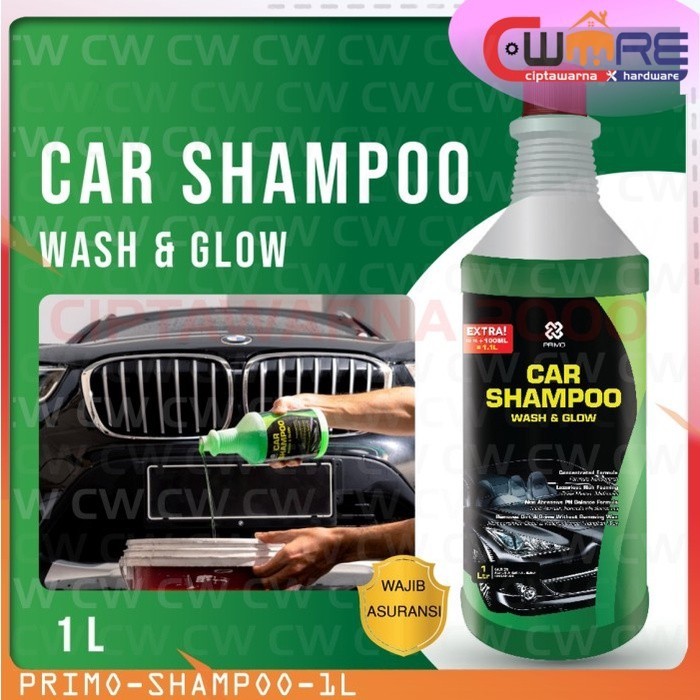 Jual Primo Shampoo Cuci Mobil Wash & Glow Shampo sampoo 1 Liter - CwTc ...