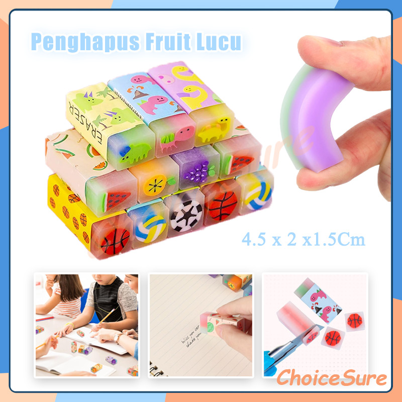 Jual Penghapus Fruit Lucu / Penghapus Pensil Motif Buah / Karakter ...
