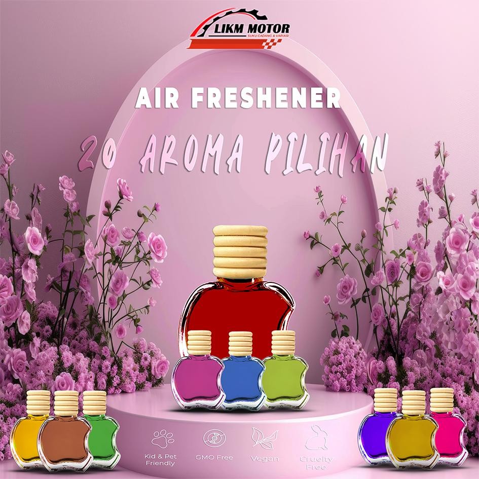 Jual Pengharum Mobil New Air Freshener Wangi Tahan Lama Botol Apel 10ML ...