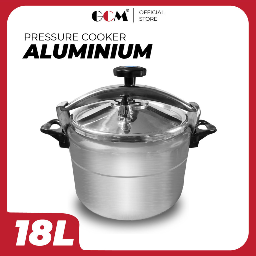 Jual Panci Presto 18 Liter 30 Cm Kapasitas Besar Pressure Cooker High grade Aluminium Tebal 4l ...