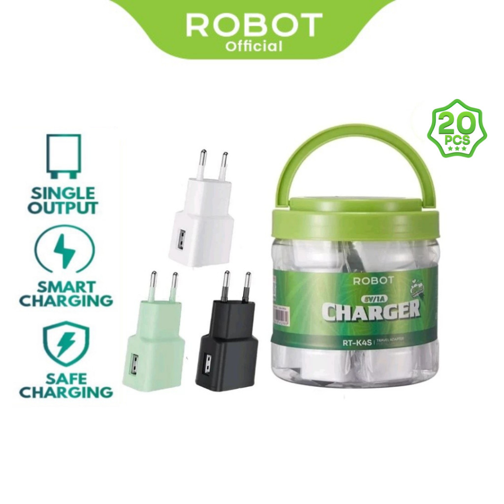 Jual ROBOT RT-K4S adapter 5V/1A (1 TOPLES ISI 20PCS) | Shopee Indonesia
