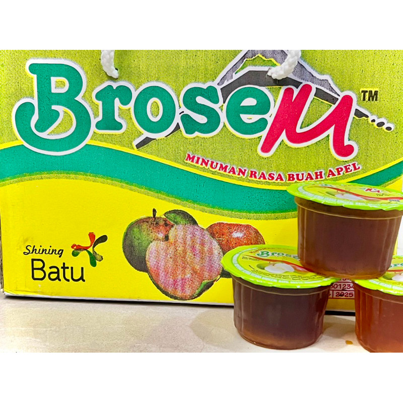 Jual Sari Apel Khas Batu Malang Brosem Minuman Buah Apel isi 32gelas ...