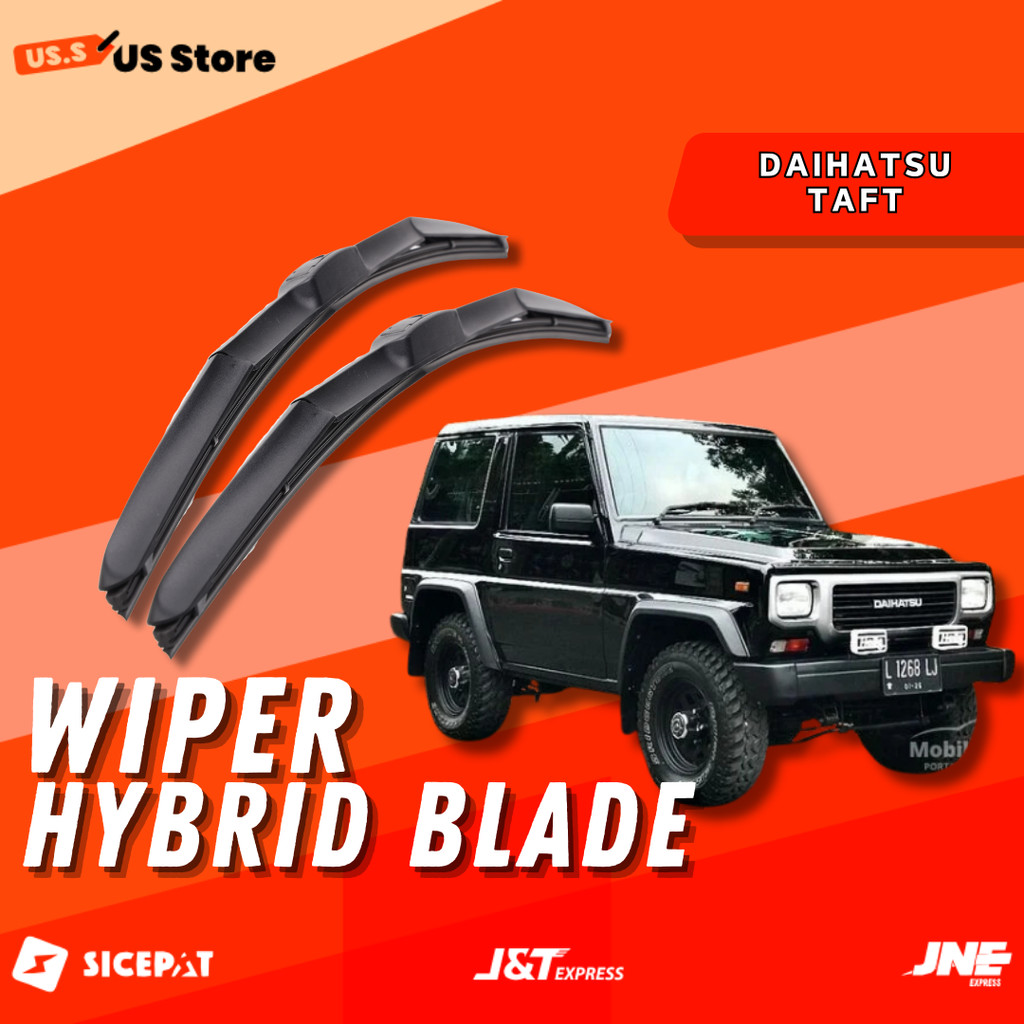 Jual Wiper Tipe Hybrid Blade Daihatsu Taft Frameless 1 Set Kiri dan ...