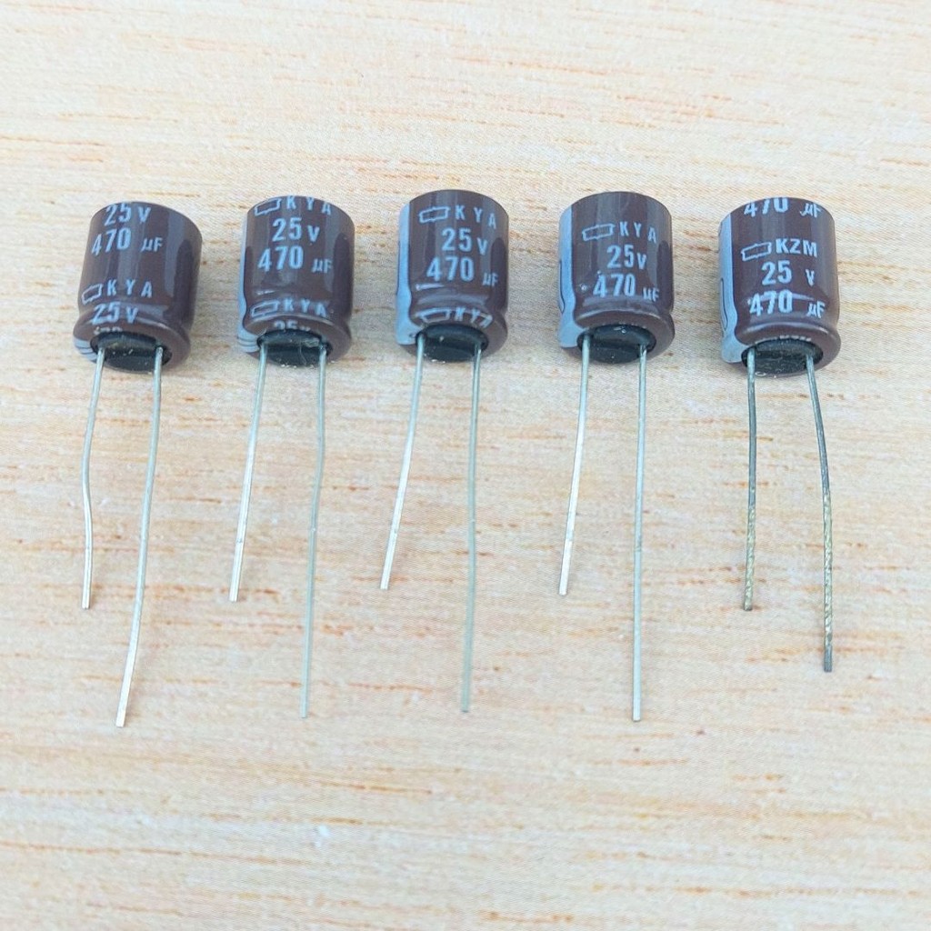 Jual Capacitor Elektrolit 25V 470UF - Low ESR - Stabil | Shopee Indonesia
