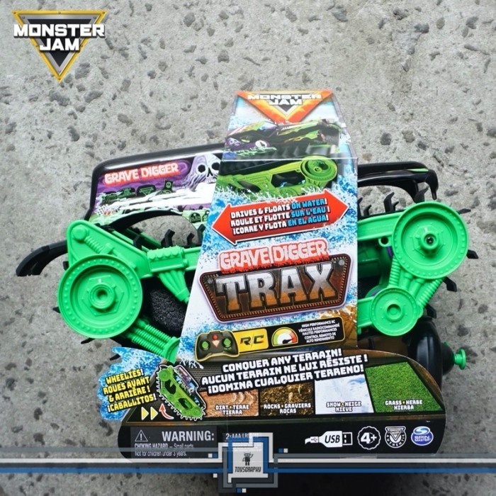 Jual Monster Jam RC Grave Digger TRAX Tank All Terrain Remote 1/15 ...