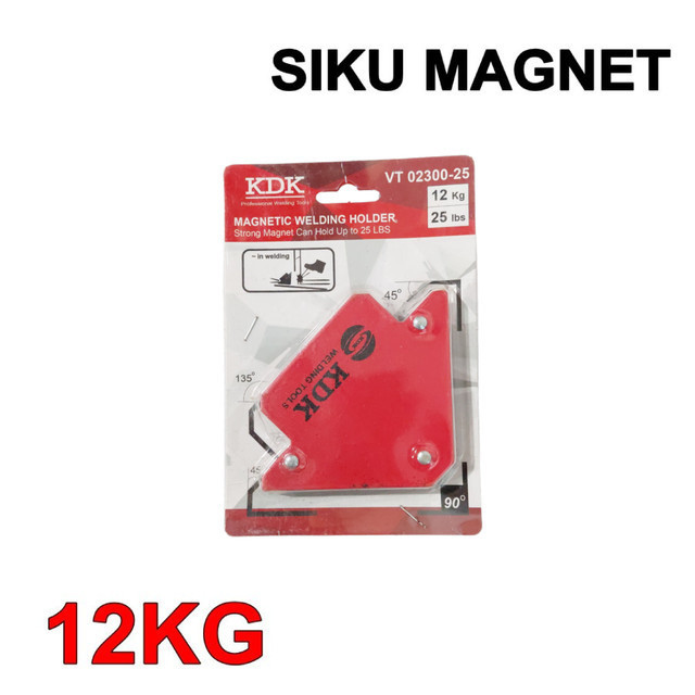 Jual Siku Magnet Las 3 Inch 25 LBS KDK Magnetic Welding Holder 25LBS 12 ...