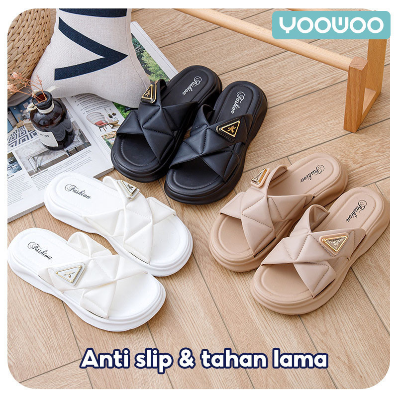Jual YooWoo Sandal slop / Sandal tinggi / wedges / sandal cewek ...