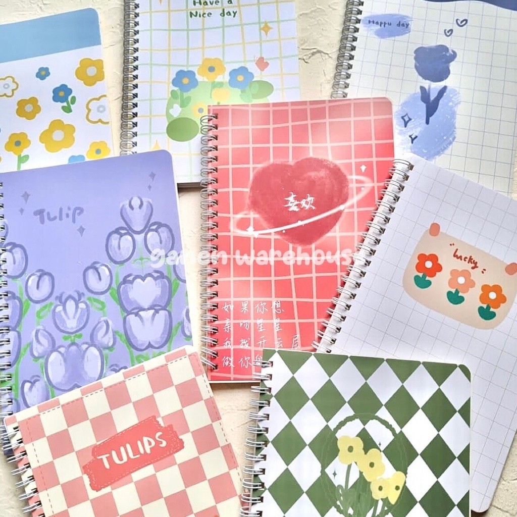 Jual [GW] A5 Notebook Motif Bunga Buku Tulis Lucu Aesthetic RANDOM ...