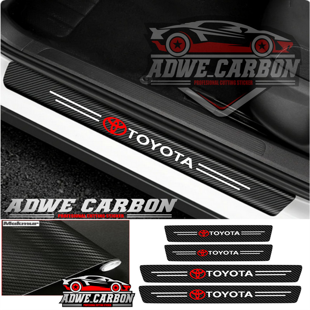 Jual Stiker Pelindung Pintu Mobil Ayla 3D Door Sill Plate Guard ...