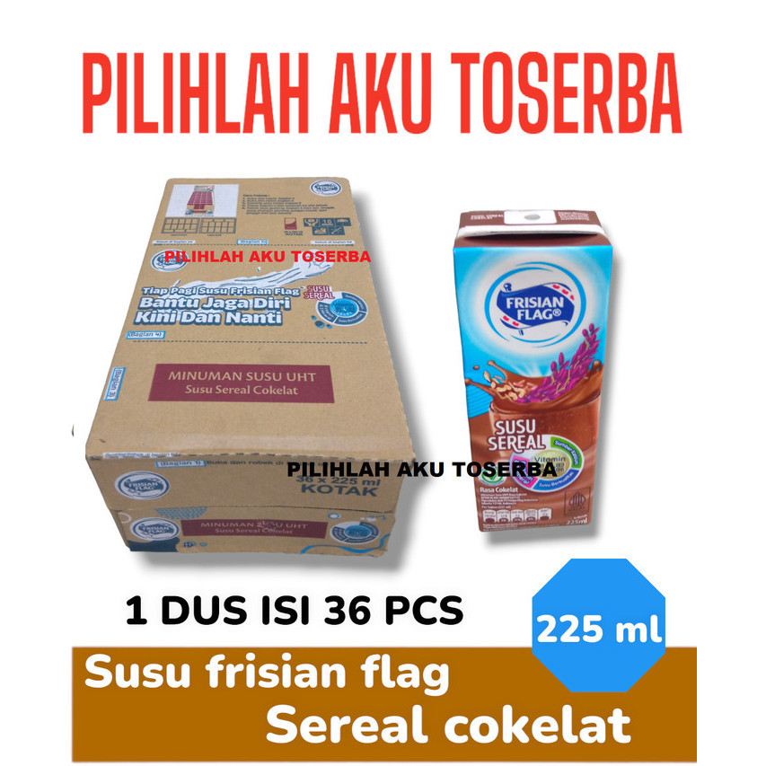 Jual Susu Frisian Flag SEREAL COKELAT 225 ml - ( HARGA 1 DUS ISI 36 ) | Shopee Indonesia
