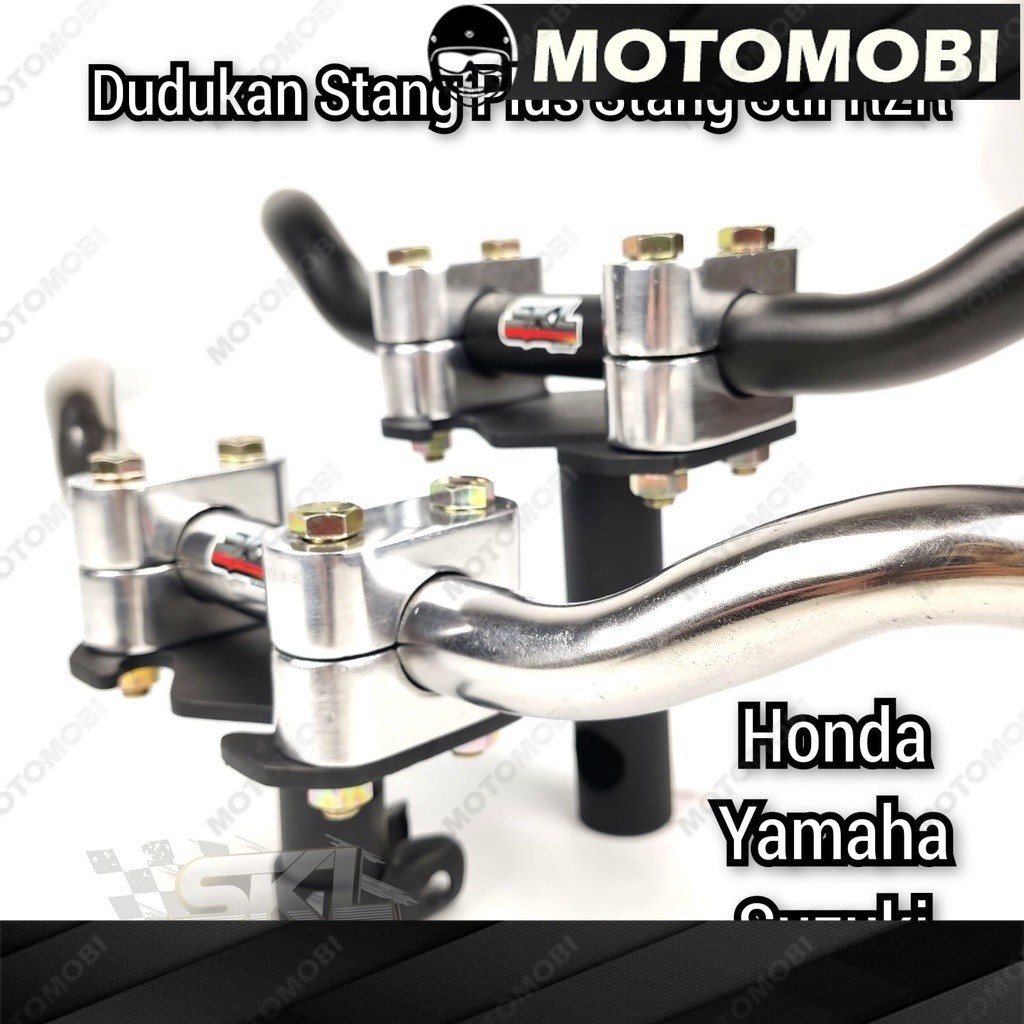 Jual Paket Stang Rzr Plus Dudukan Stang Racing Road Race Universal ...
