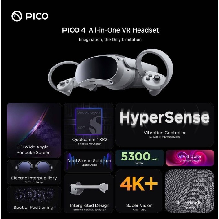 Jual promosi toko PICO 4 VR Virtual Reality Headset - 256GB, Grs Toko ...
