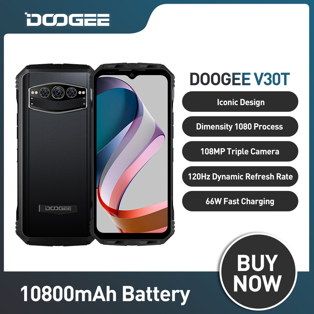 Jual DOOGEE V30T 5G Rugged Phone 6.58" FHD 120Hz Display Dimensity 1080 ...