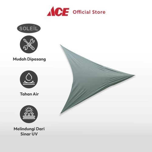 Jual Ace - Soleil 5 Mtr Kanopi Taman Triangle - Abu-Abu Muda | Shopee ...