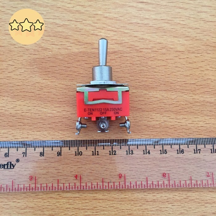 Jual ETEN SAKLAR SWITCH TOGGLE ON OFF ON 3 PIN 15A KN 1122 TOMBOL E ...